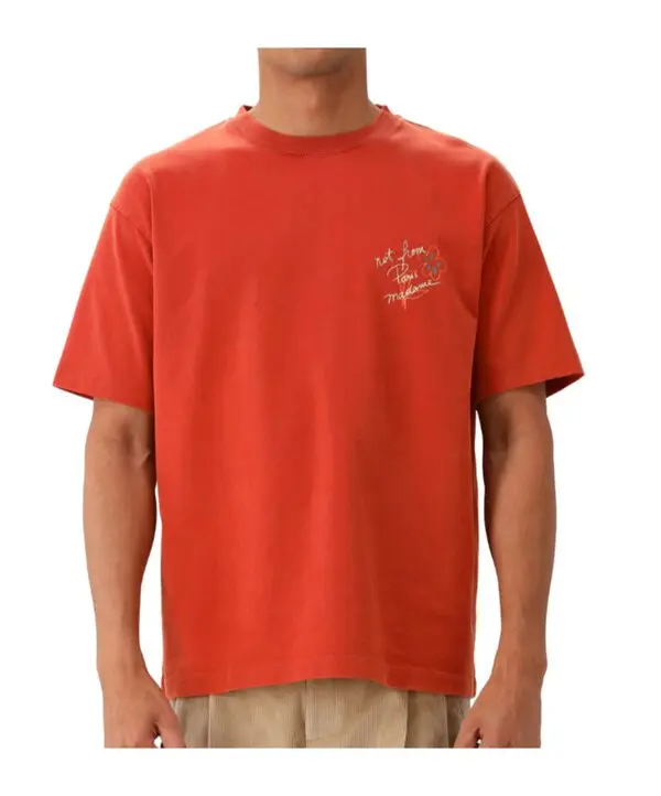 Drole De Monsieur Drôle De Printed Crewneck T-shirt - Red