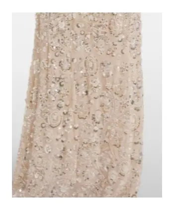 SELF-PORTRAIT Sequined Floral Maxi Dress