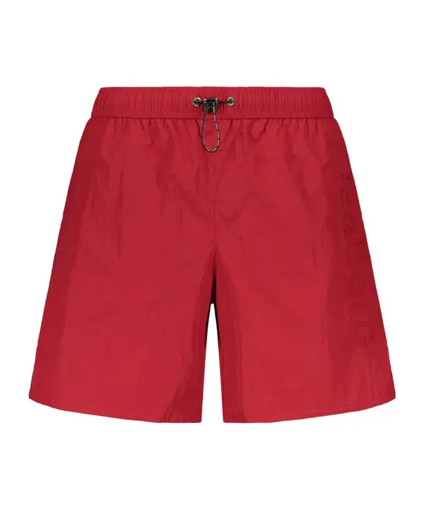 Iceberg Elastic Waist Swim Trunks - Red