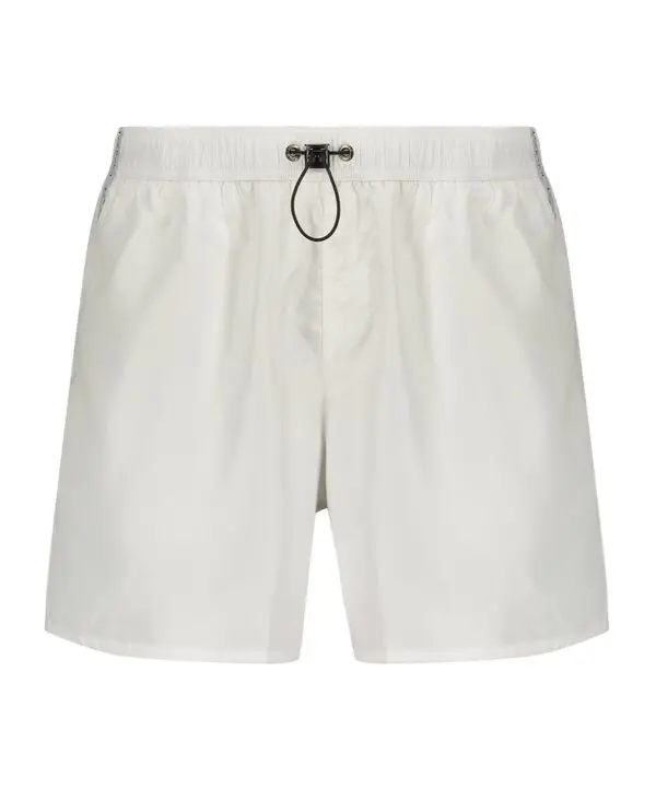 Iceberg Elastic Waist Swimming Shorts - White