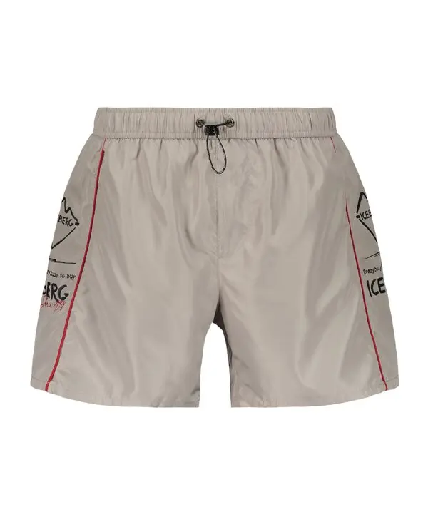 Iceberg Elastic Waist Swim Trunks - Nude