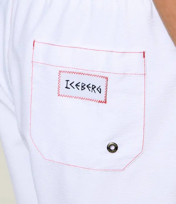 Iceberg Elastic Waist Swim Trunks