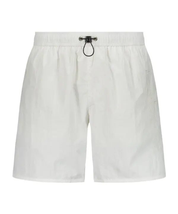 Iceberg Elastic Waist Swim Trunks - White