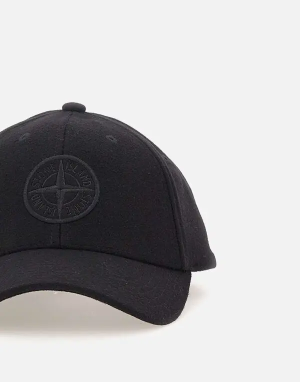 Stone Island Compass Embroidered Curved Peak Cap