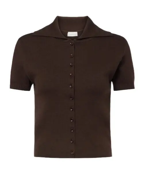 Magda Butrym Short-sleeved Cardigan - Black