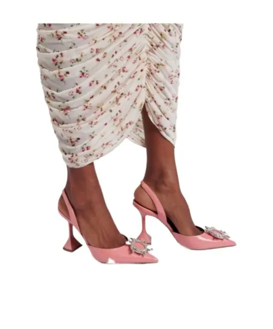 Amina Muaddi Sequined High Heels