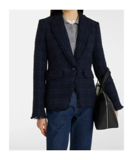 Veronica Beard Checked Tweed Blazer