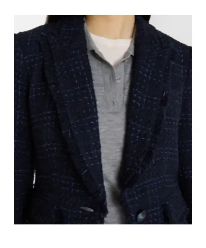 Veronica Beard Checked Tweed Blazer