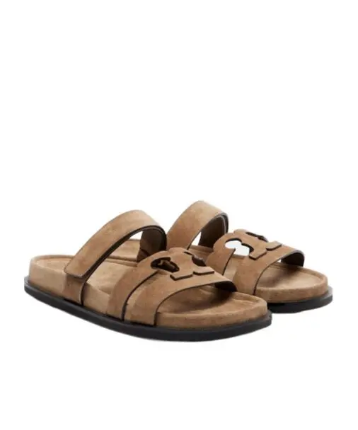 Tory Burch Soft Suede Sandals - Brown