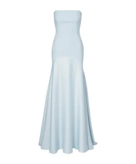Solace Alessandra Strapless Gown - White