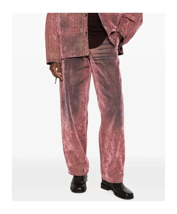 HAIKURE Washed-effect Hammer-loop Jeans