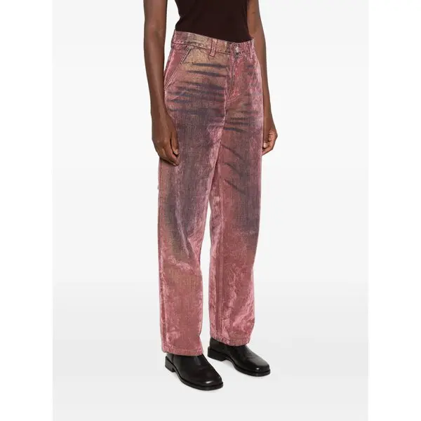 HAIKURE Washed-effect Hammer-loop Jeans