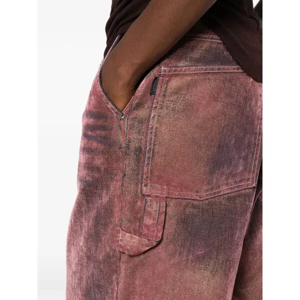 HAIKURE Washed-effect Hammer-loop Jeans