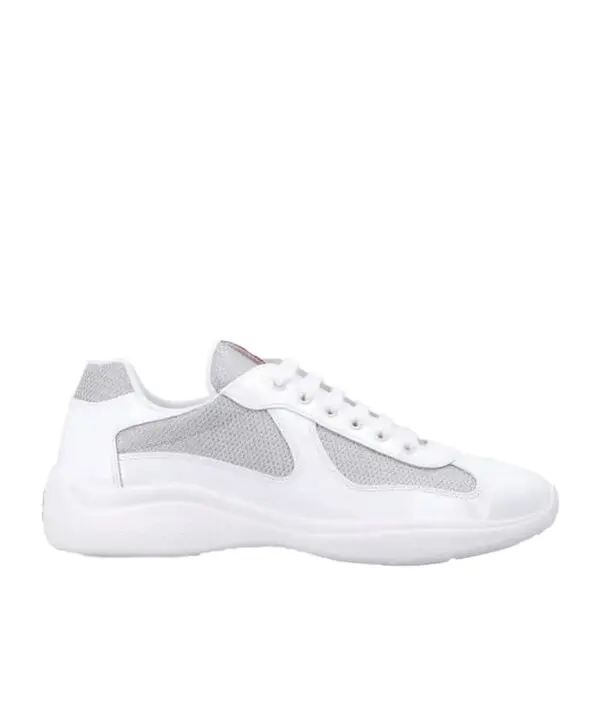Prada America's Cup Sneakers - White/silver
