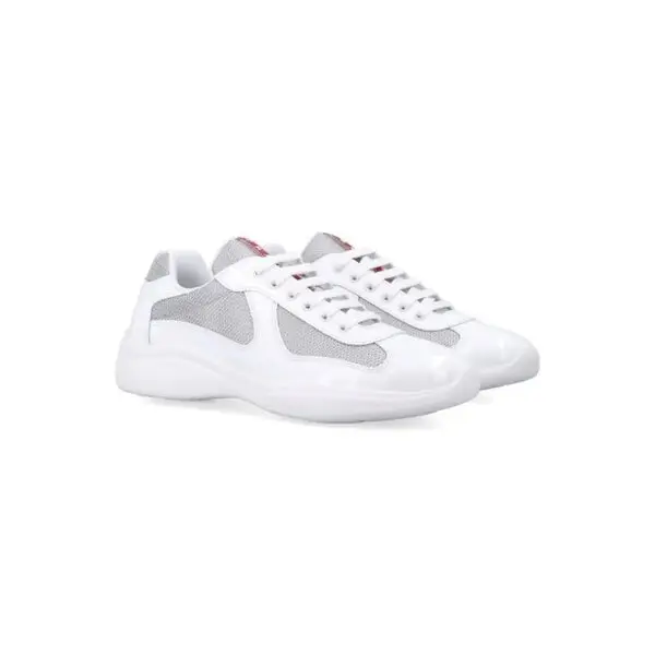 Prada America's Cup Sneakers - White/silver