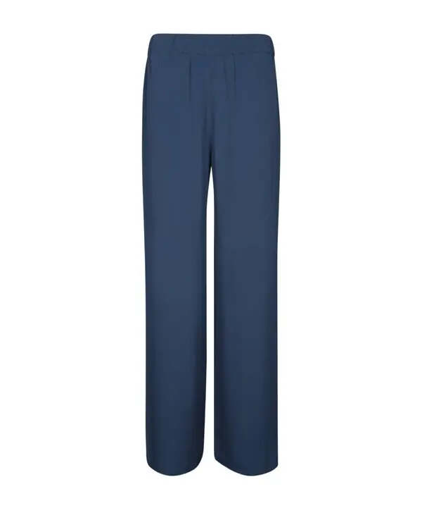 Incotex Elastic Waist Crepe Pants - Blue