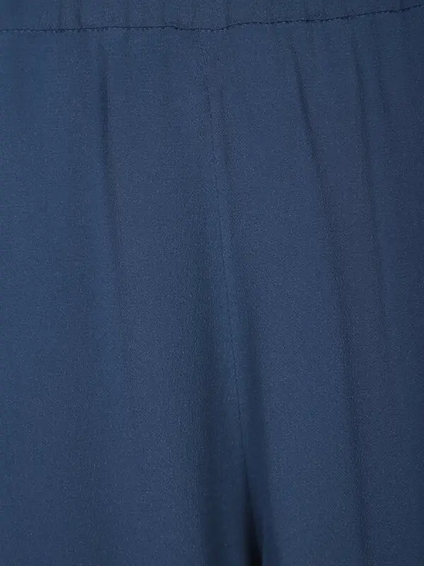 Incotex Elastic Waist Crepe Pants