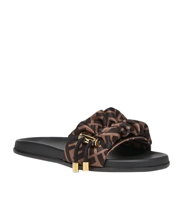 Fendi Toggle Fastening Ff Slide Sandals