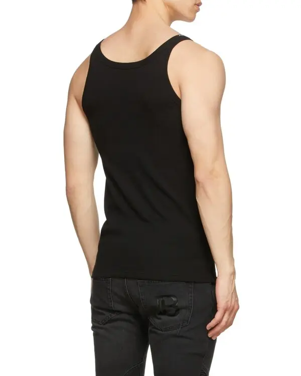 Dolce & Gabbana Ribbed Tank Top - Black