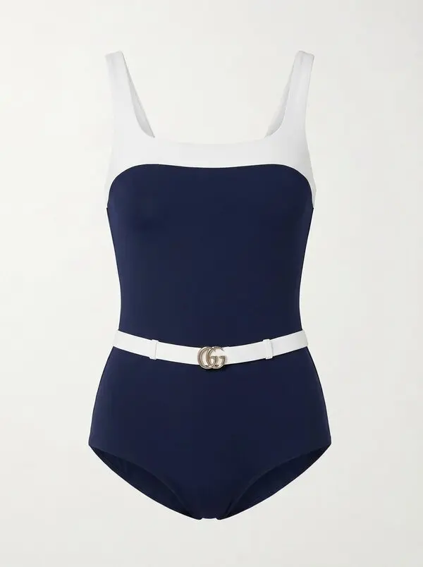 Gucci Sparkling Jersey Swimsuit - Black