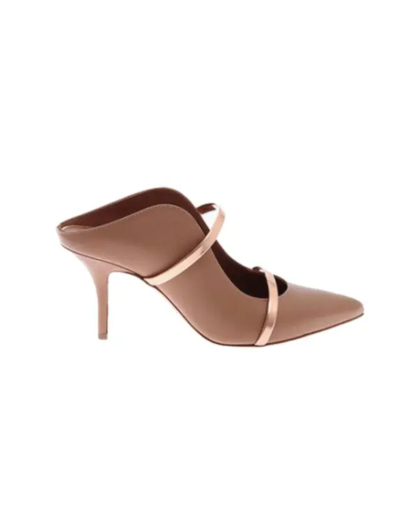 MALONE SOULIERS Maureen Leather Mules - Brown