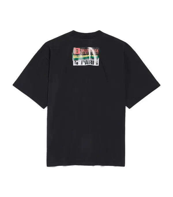 Balenciaga Bumper Sticker T-shirt - Black