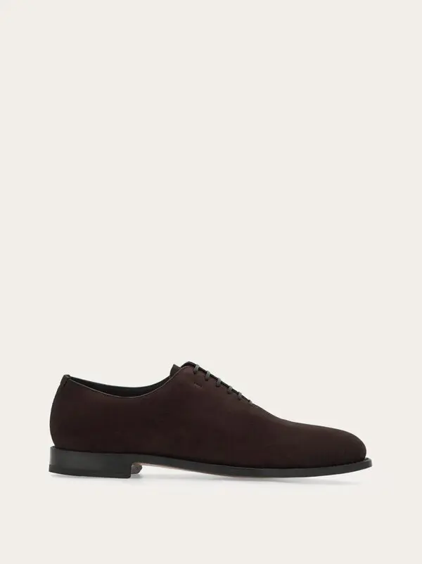 FERRAGAMO Tramezza Suede Oxford Shoes - Brown