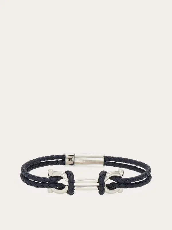 FERRAGAMO Double Gancini Bracelet - Blue