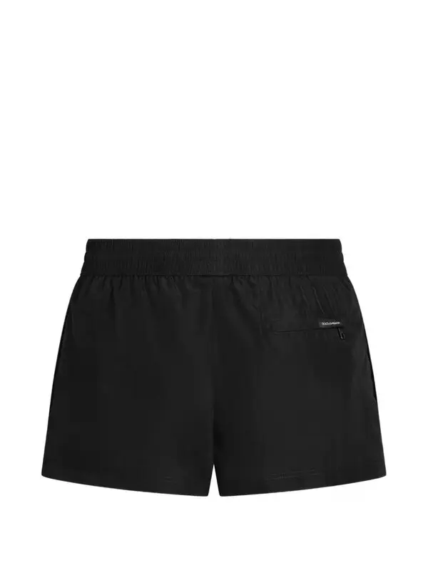 Dolce & Gabbana Canvas Swim Shorts - Black