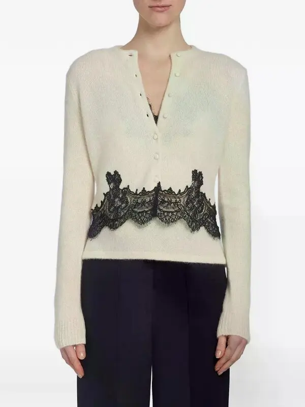 Adam Lippes Briar Lace-trimmed Cardigan