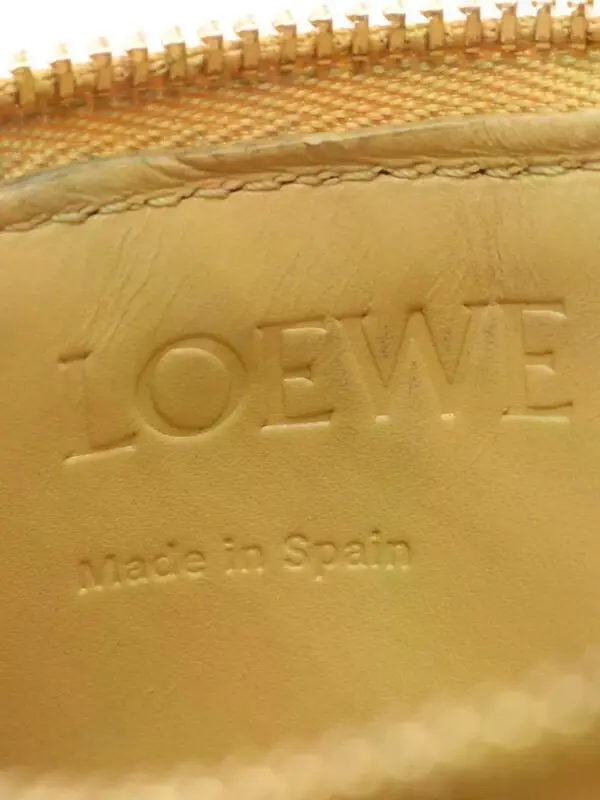 Loewe 2000s Puzzle Card Holder Coin Case - Yellow
