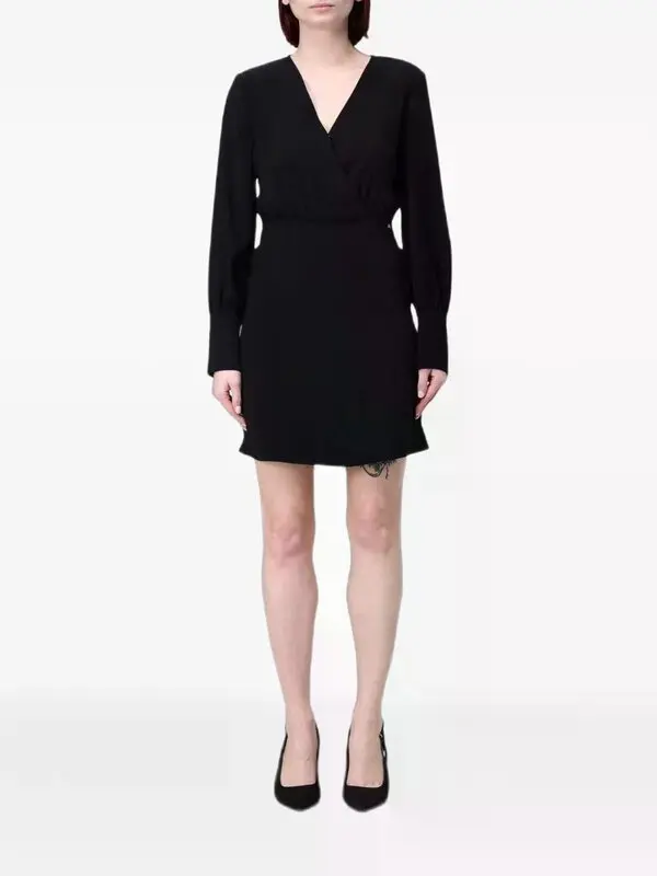 Armani Exchange Wrap-style Mini Dress