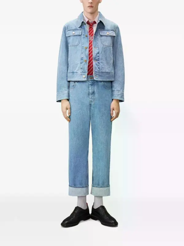 Thom Browne Selvedge Backstrap Denim Jacket