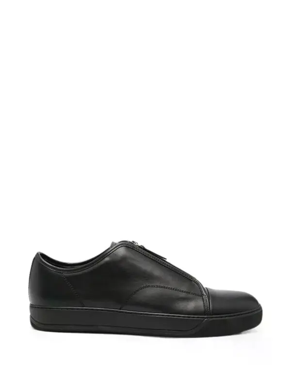 LANVIN Leather Zip-front Sneakers