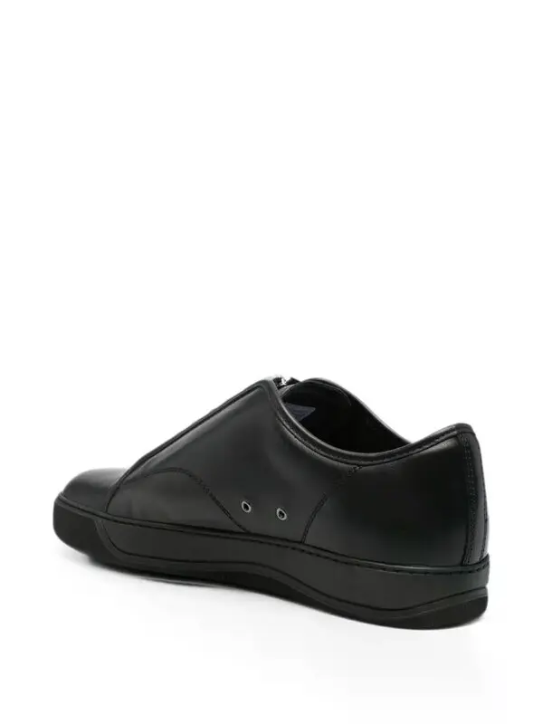 LANVIN Leather Zip-front Sneakers