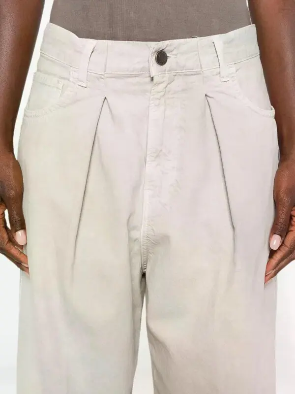 HAIKURE Pleated Wide-leg Jeans - Grey