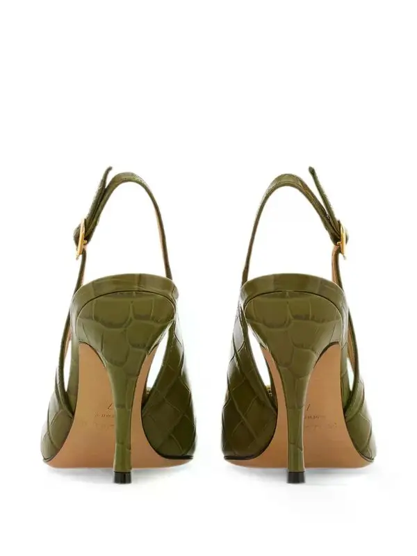 FERRAGAMO Maxi Gancini Slingback Pumps