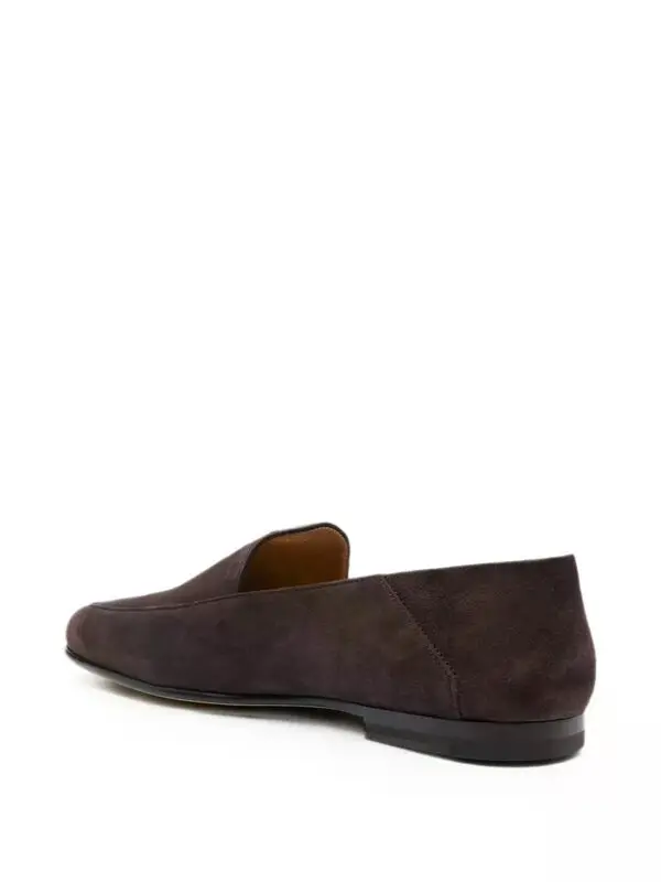 TOD'S Logo-detail Suede Loafers - Brown