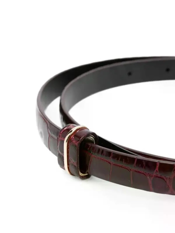 TOM FORD Croc-effect Leather Belt