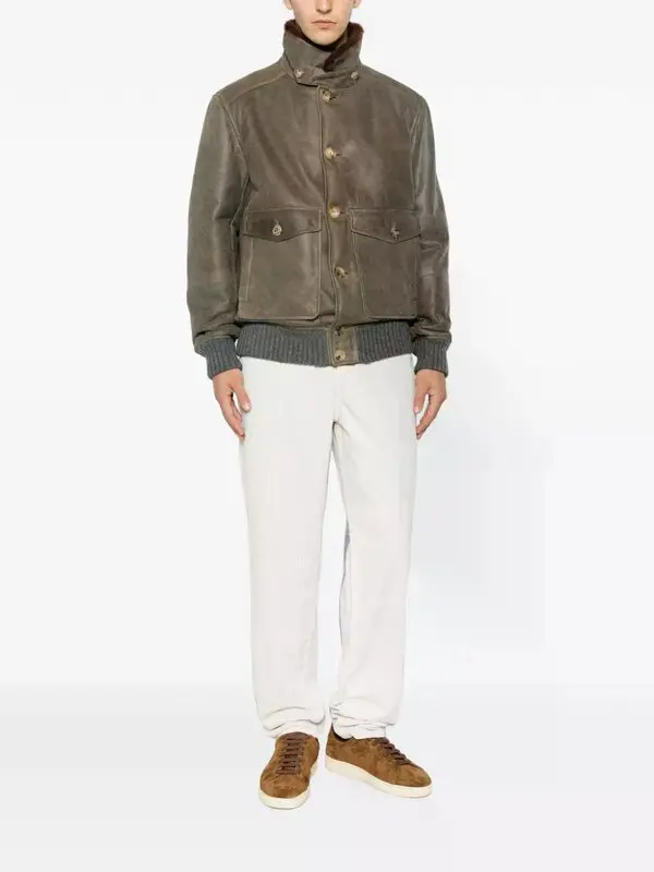 Brunello Cucinelli Off-white Corduroy Five-pocket Trousers - Neutrals