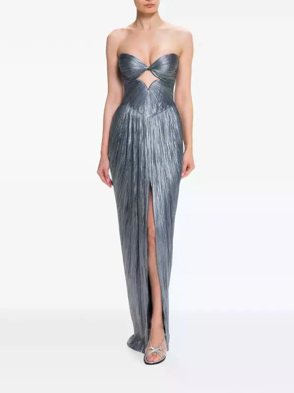 MARIA LUCIA HOHAN Stephanie Maxi Dress - Silver
