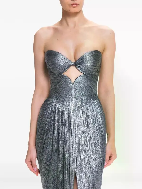 MARIA LUCIA HOHAN Stephanie Maxi Dress - Silver