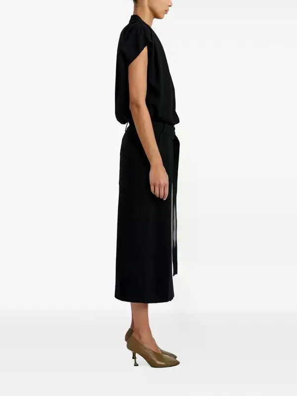 Proenza Schouler Ranli Matte Double Crepe Top