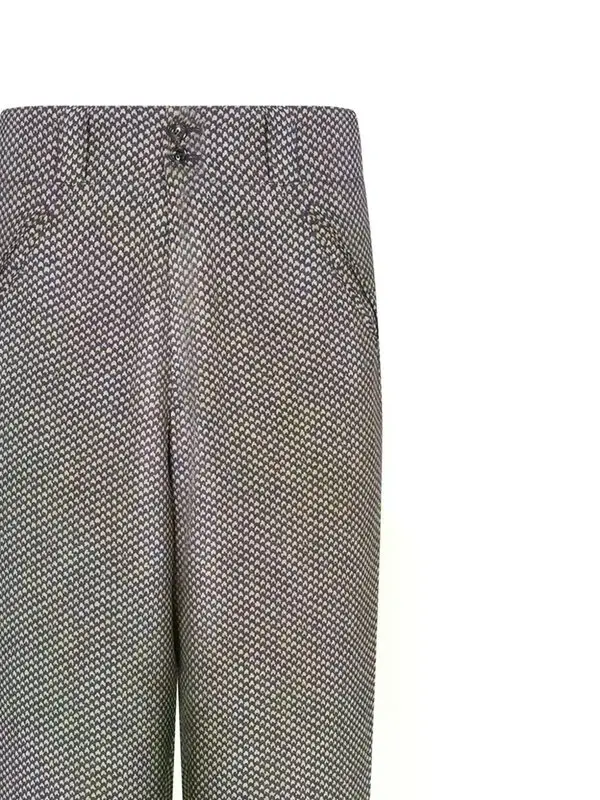 Giorgio Armani Micro-pattern Tapered Trousers