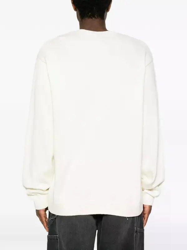 Carhartt Work In Progress Intarsia Logo Crew Neck Sweater
