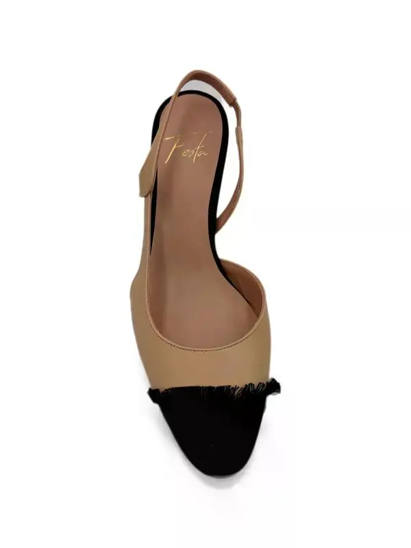 Roberto Festa Fringed Slingback Pumps