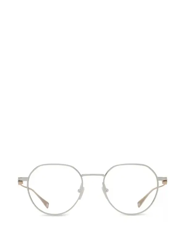 Dita Lancier Round-frame Glasses - Silver
