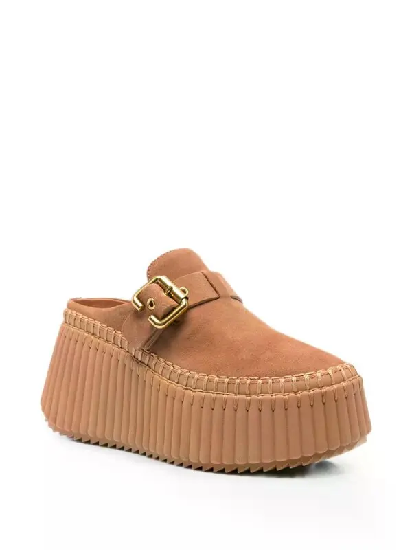 Chloé Nama Mules - Neutrals