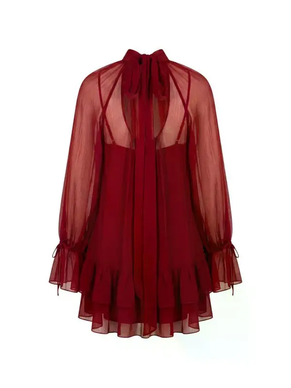 Staud Roux Ruffled Mini Dress