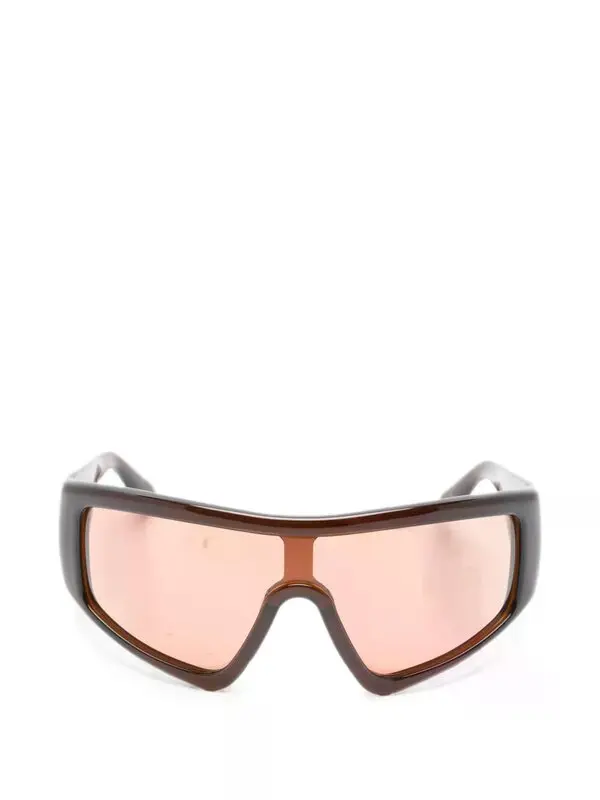 PORT TANGER Noor Shield Frame Sunglasses - Brown